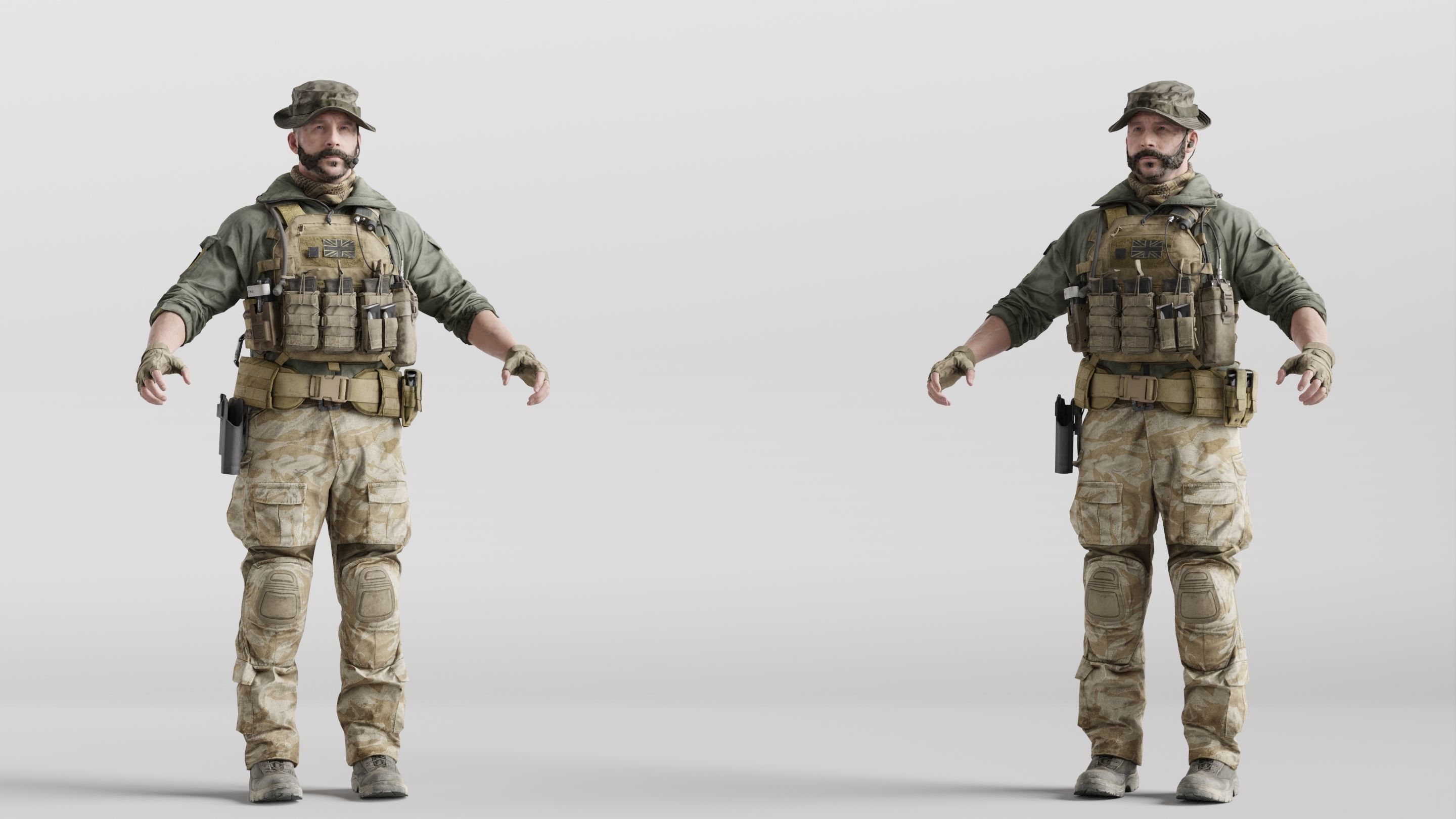 CAPTAIN PRICE from Call Of Duty RIGGED 3D model rigged | CGTrader