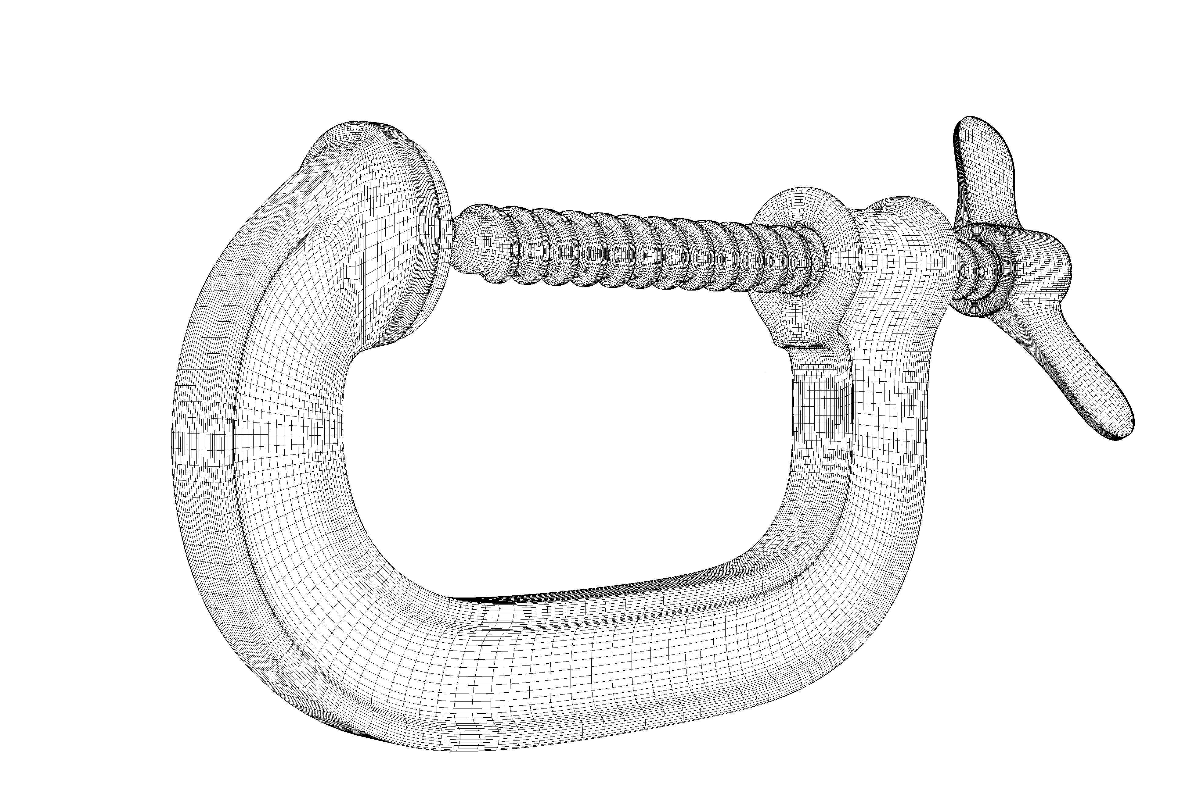 Vintage G Clamp 3d Model Cgtrader