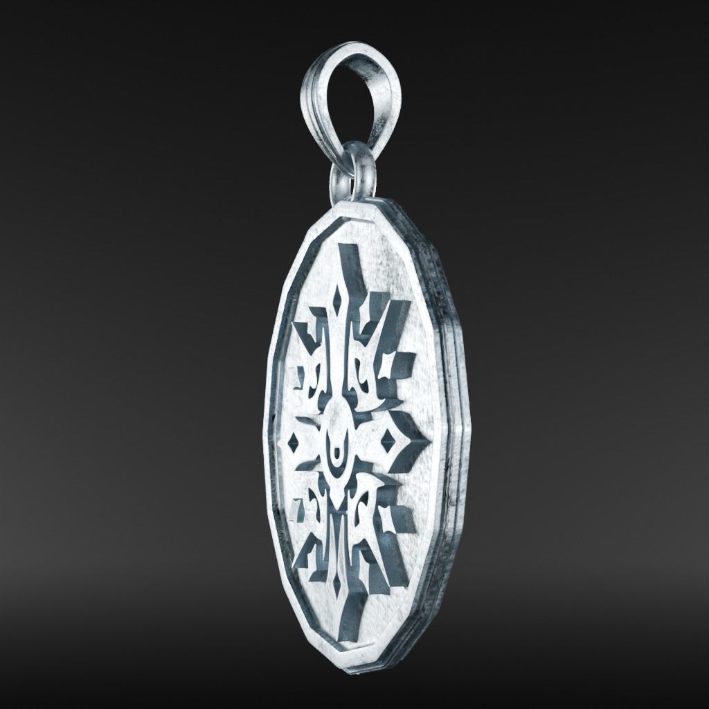 Talisman symbol of darkness - 3D printable model 3D model 3D printable ...