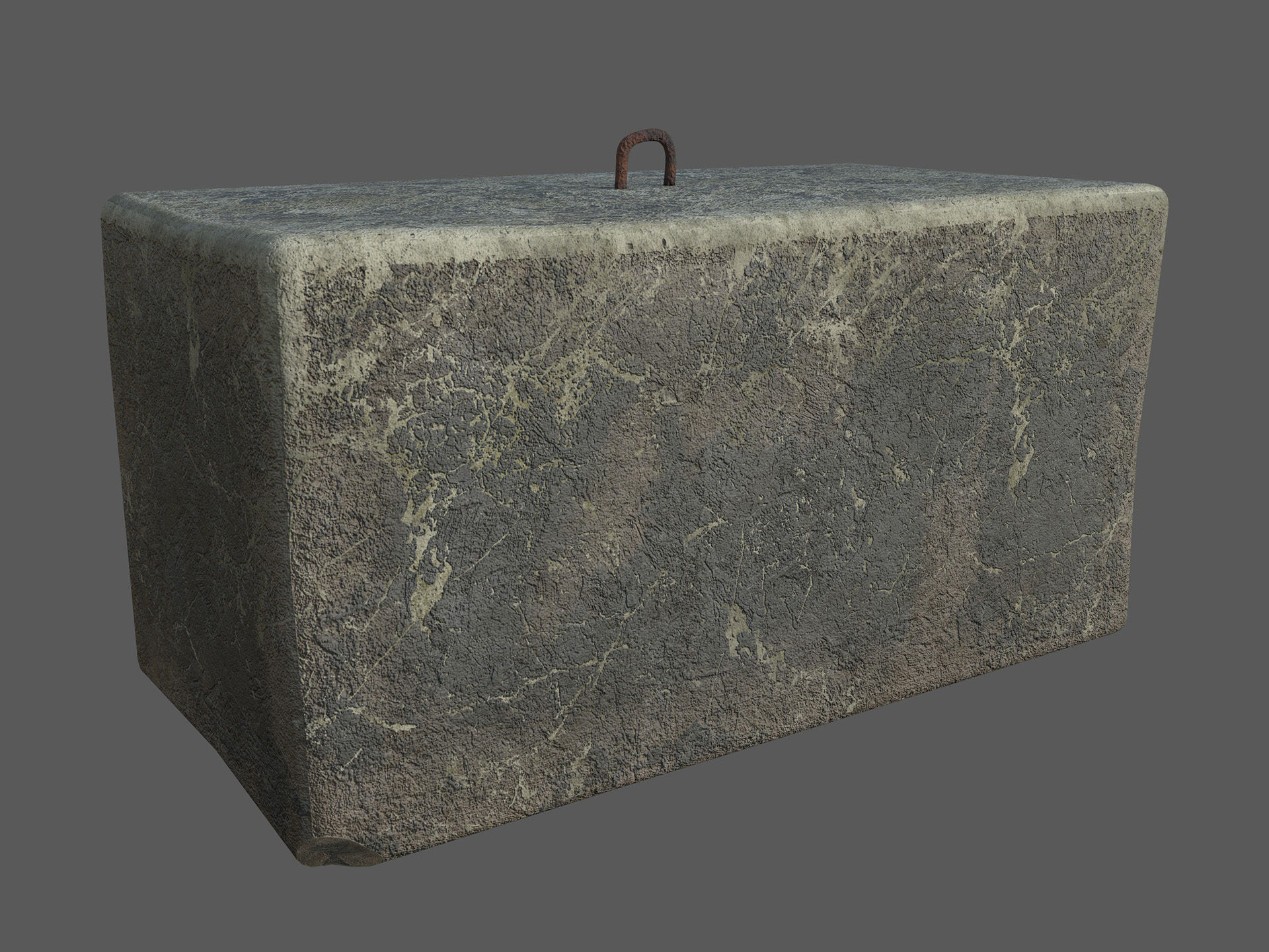 3D model Concrete block 1x2x1 meters VR / AR / low-poly | CGTrader