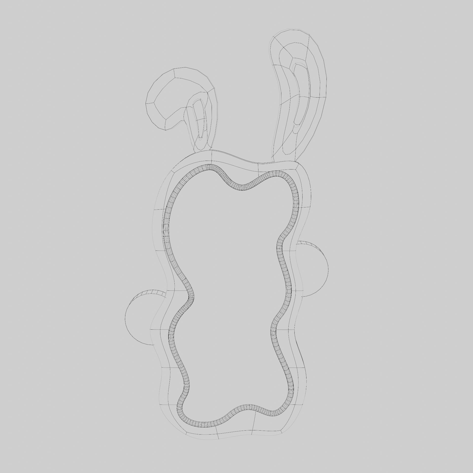Stylized Bunny Mirror 3D model | CGTrader
