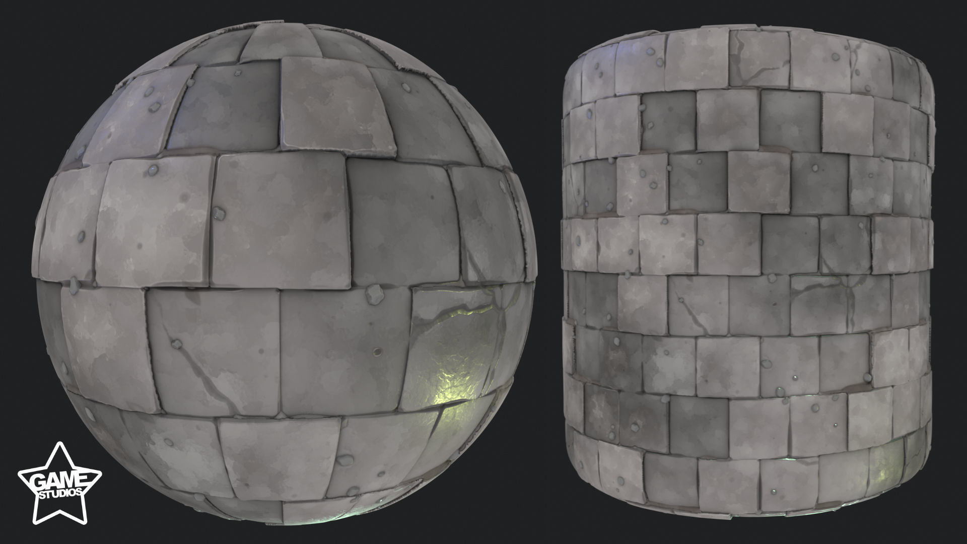 Stylized Floor Tiles Material 01 Texture | CGTrader