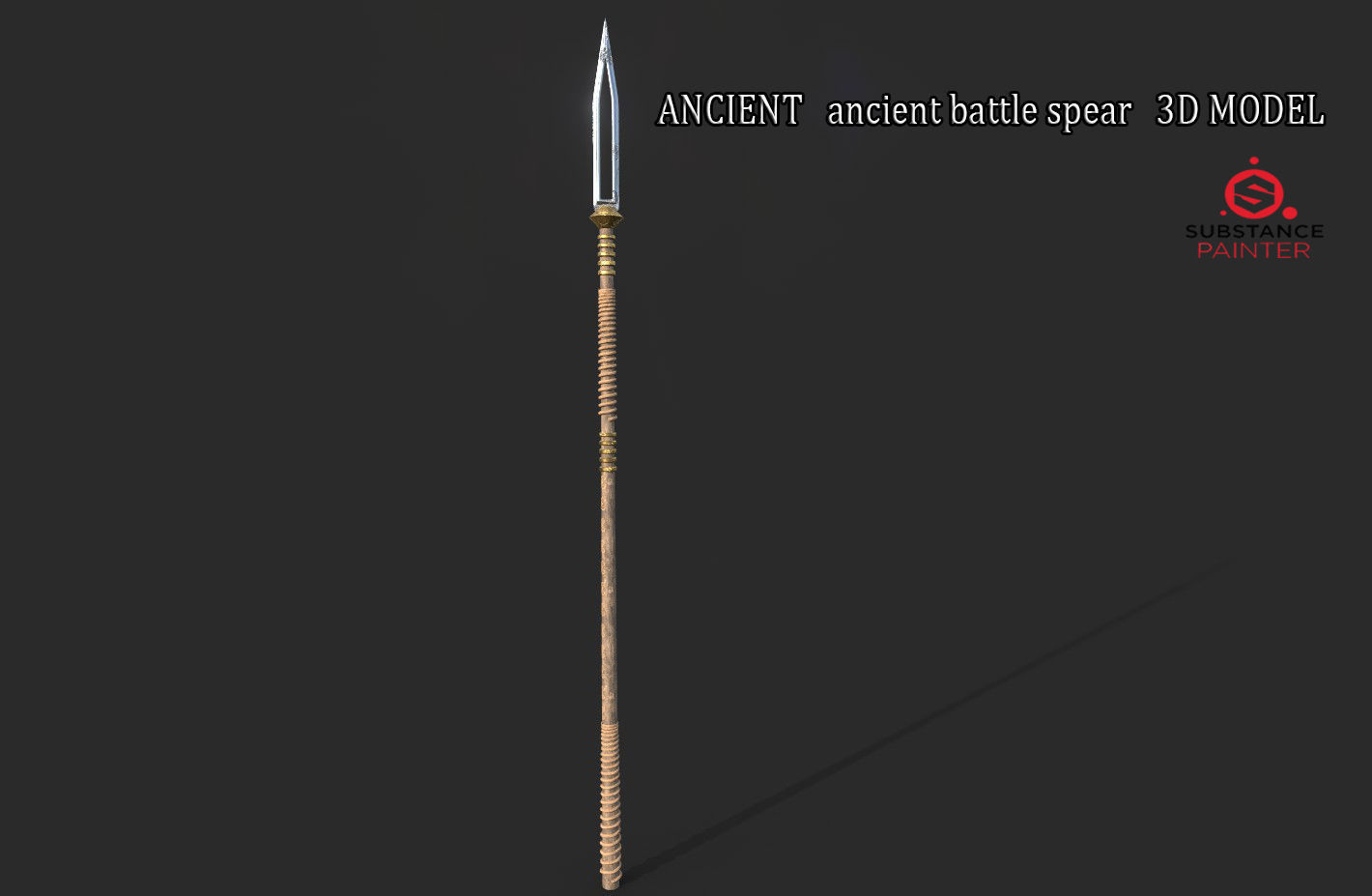 3D model Ancient Battle Spear 3D MODEL VR / AR / low-poly | CGTrader