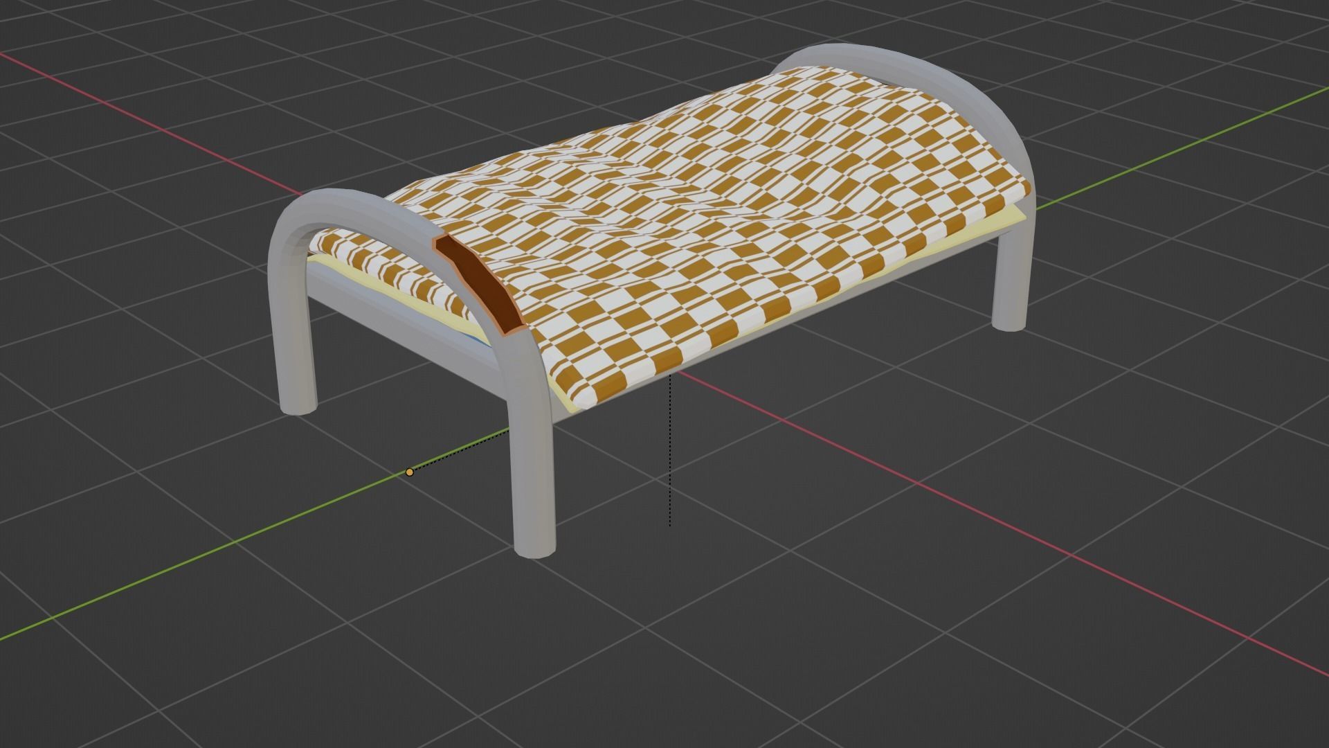 Bed with corrosion 3D model | CGTrader