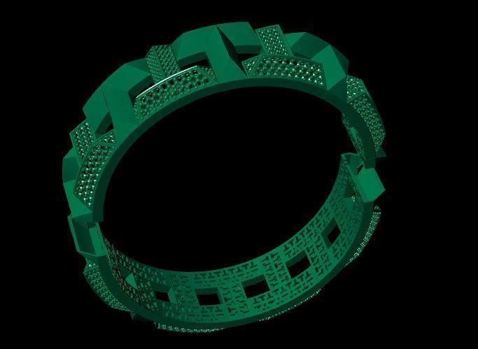 Bracelet 3D model 3D printable | CGTrader