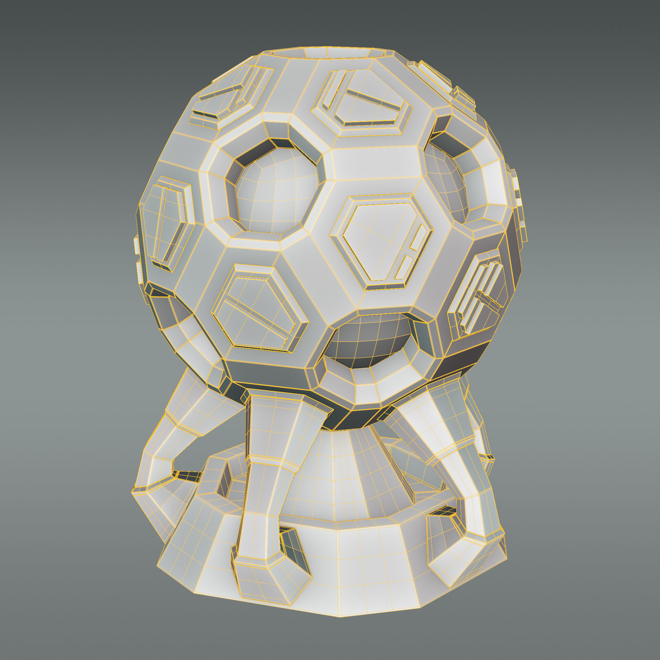 Shaderball technology style - hard surface 3D model | CGTrader