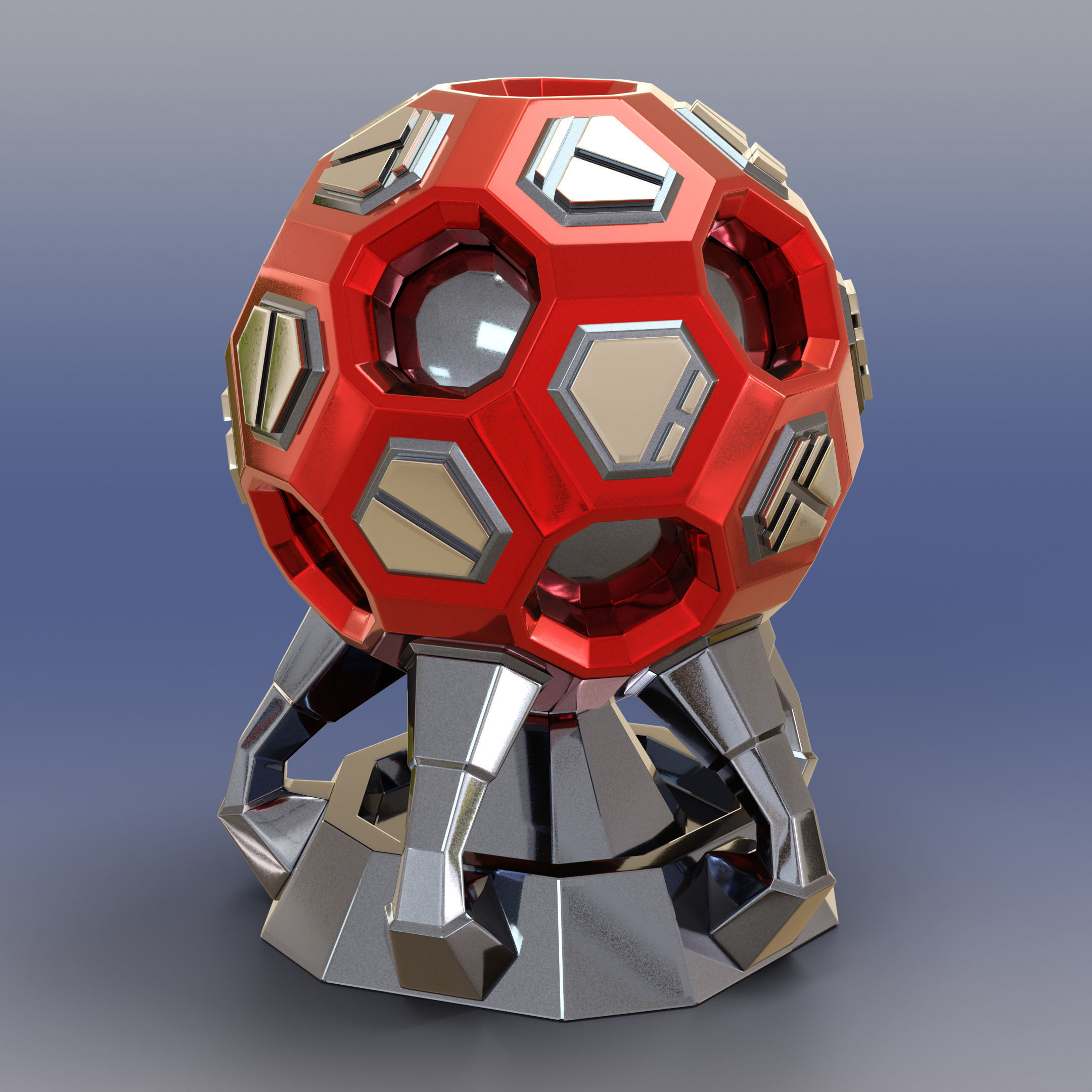 Shaderball technology style - hard surface 3D model | CGTrader