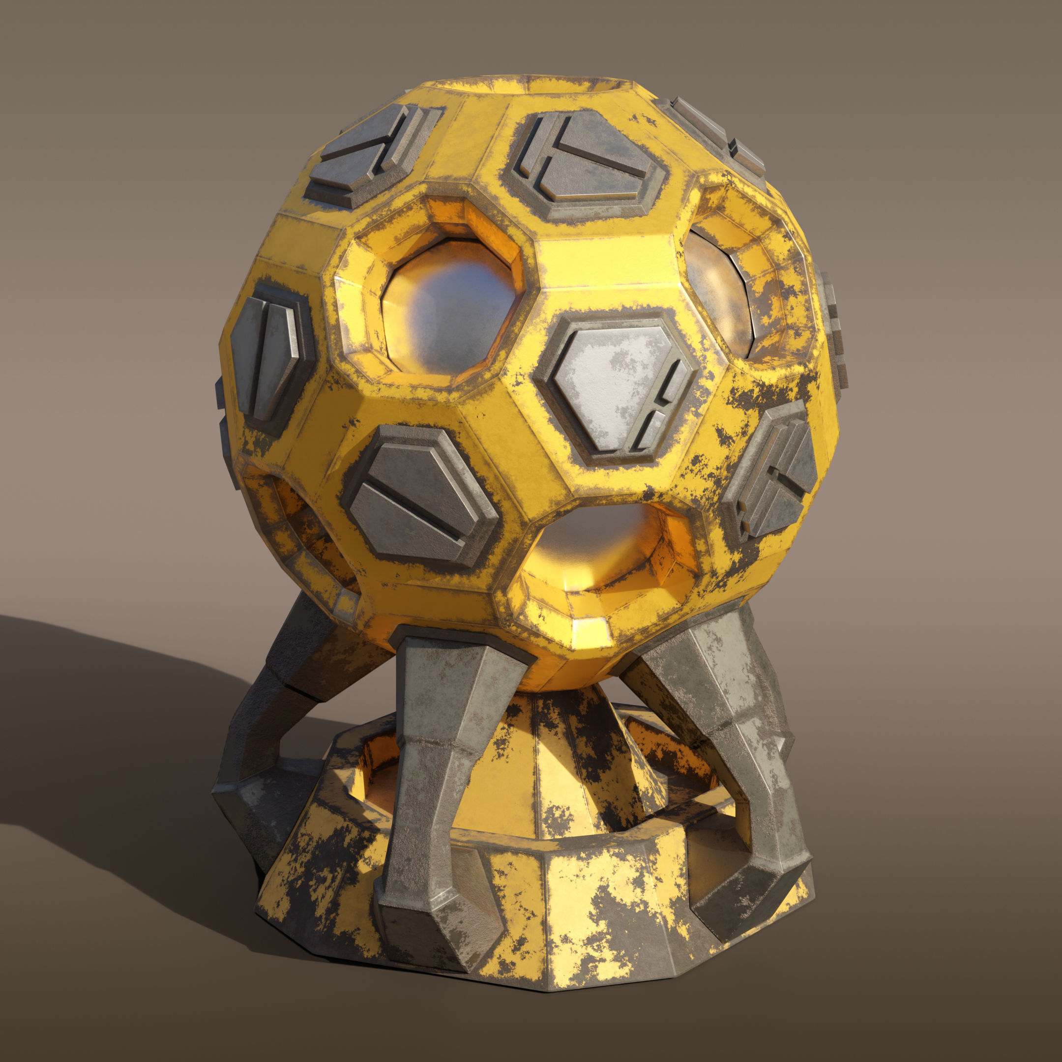 Shaderball technology style - hard surface 3D model | CGTrader
