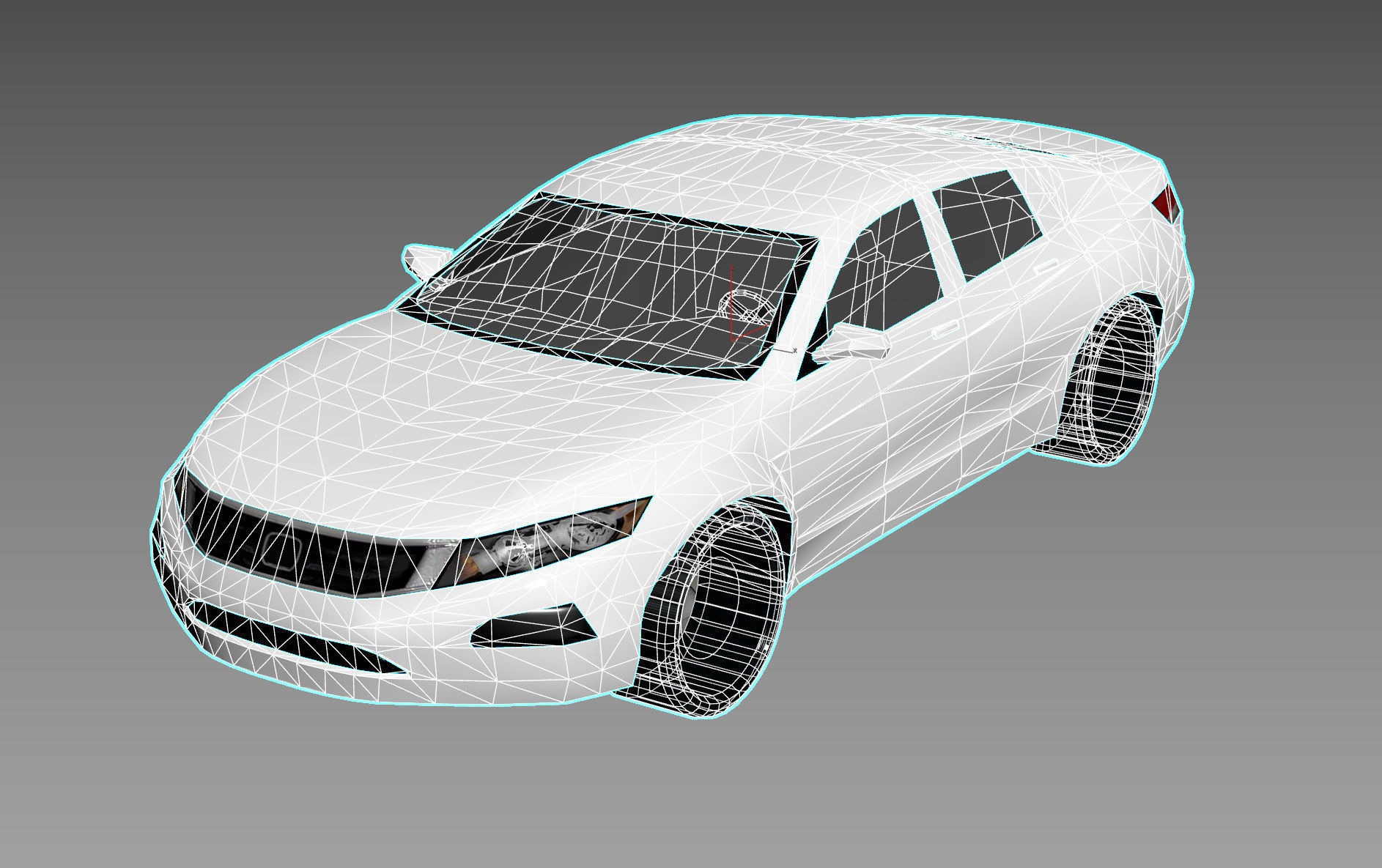 3D model R3DP ASIAN CARS LOW-POLY PBR - Honda Accord VR / AR / low-poly ...