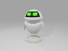 3D model 3D Model Cute Bot Egg bot or Eve with Rig and Animation VR ...