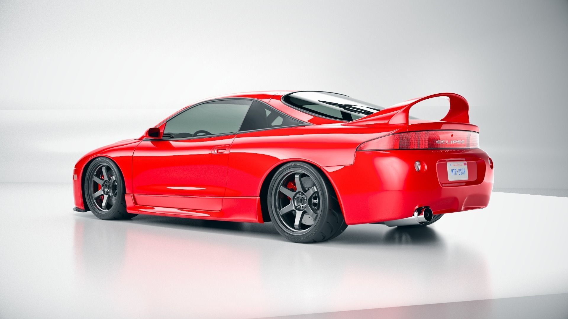 Mitsibishi Eclipse GSX 2G 95-99 3D model | CGTrader