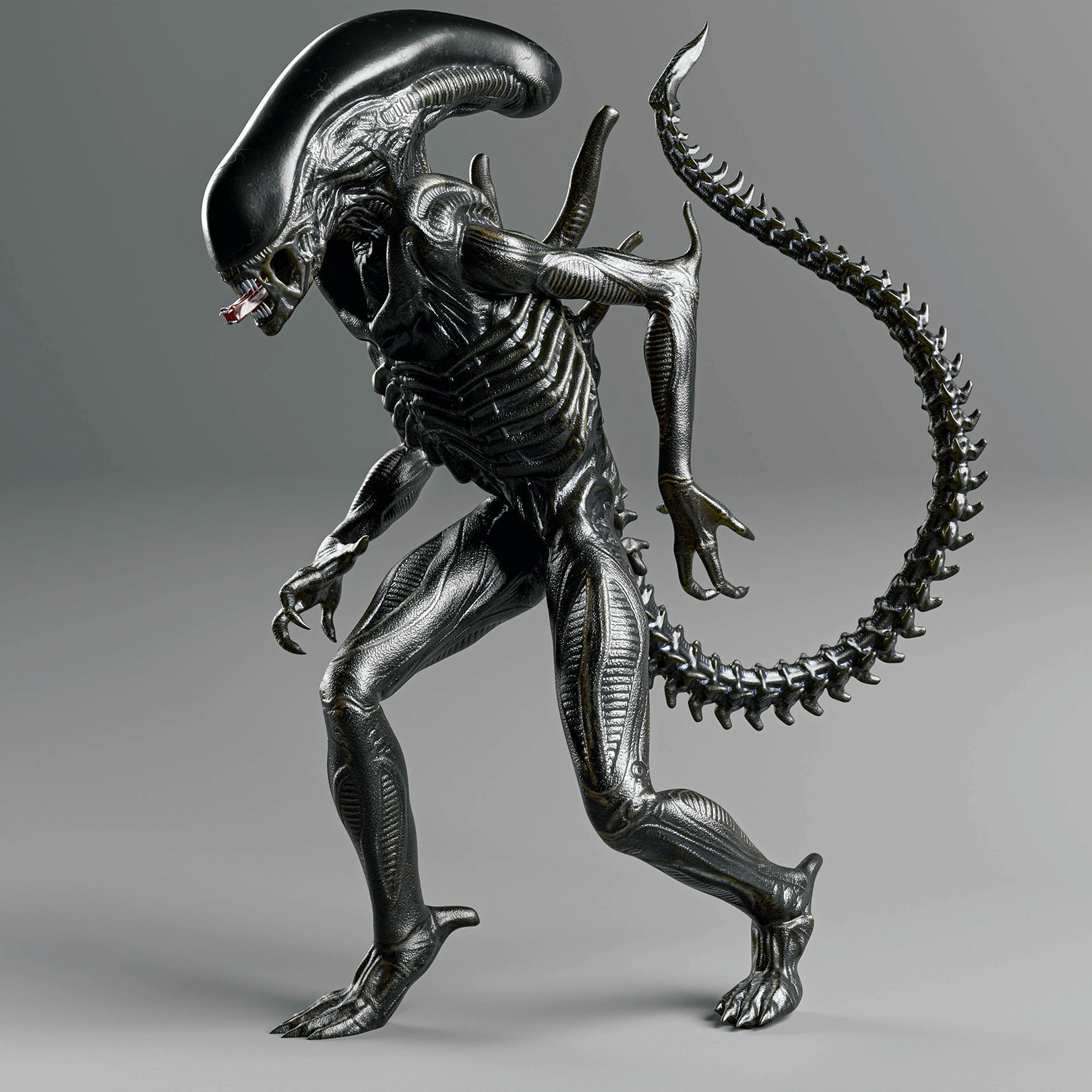 XenoMorph alien Creature -Non animated 3D model rigged | CGTrader