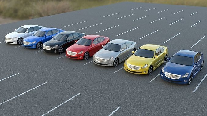 3D model R3DP ASIAN CARS LOW-POLY PBR - Infinity M45 VR / AR / low-poly ...