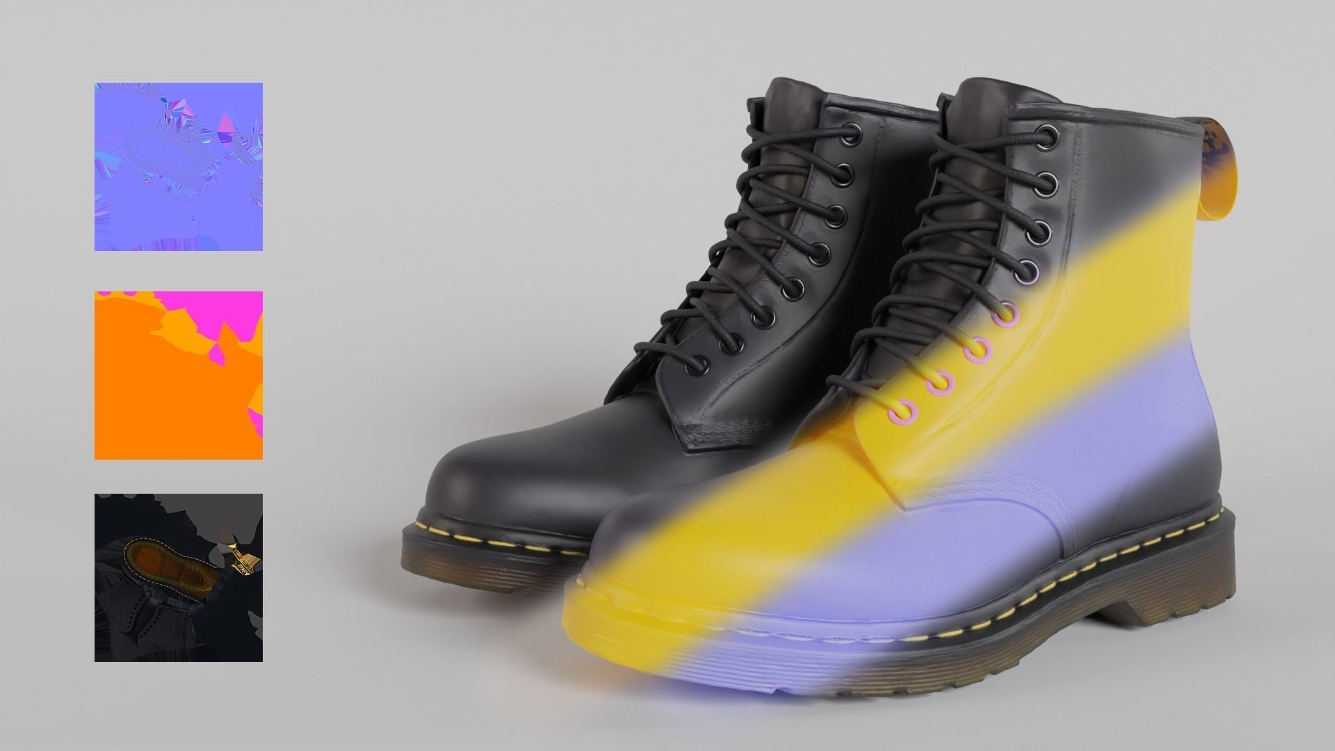 3D model Doc Martens Boots VR / AR / low-poly | CGTrader
