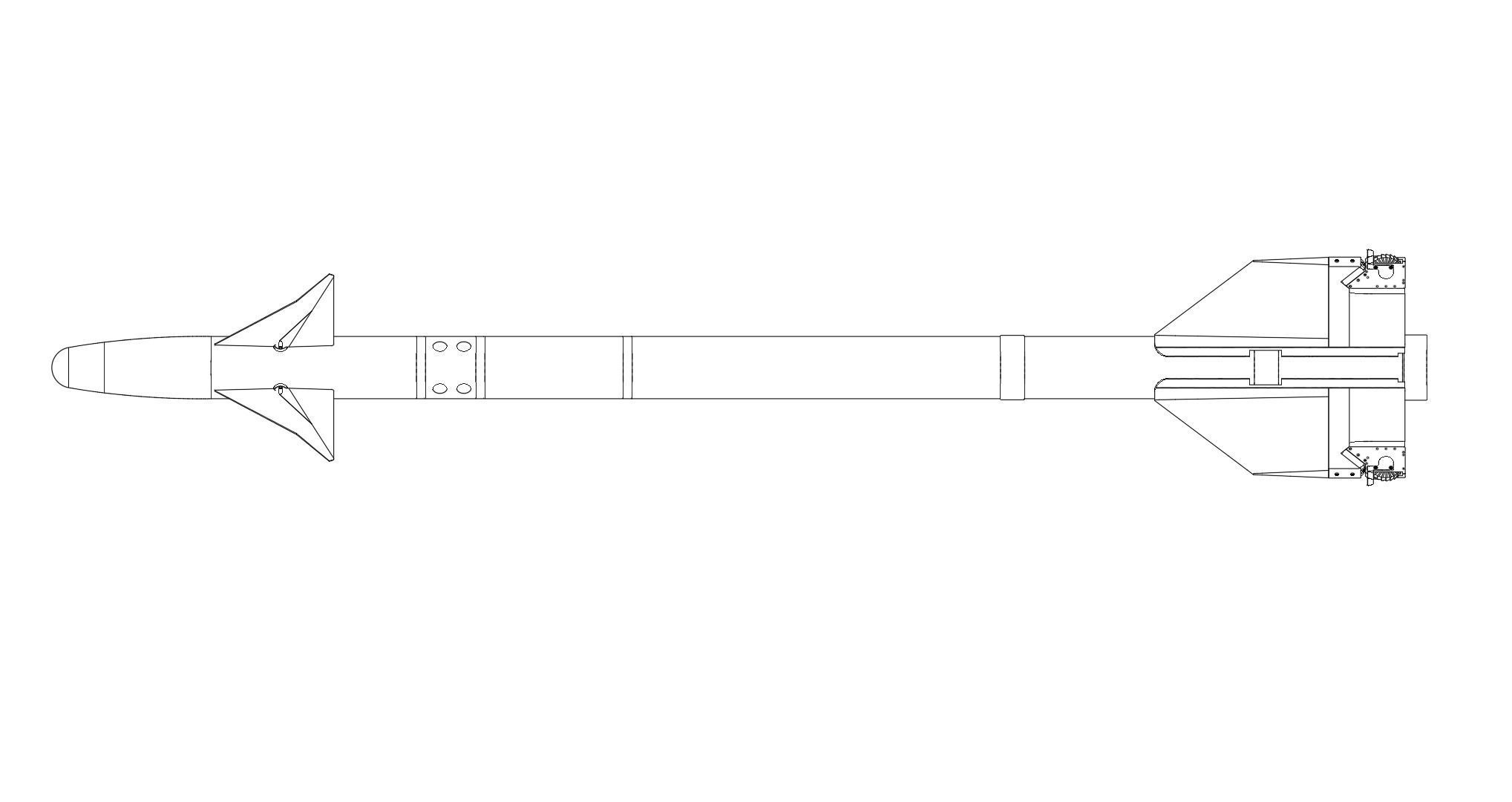 Aim-9M Sidewinder 3D model 3D printable | CGTrader