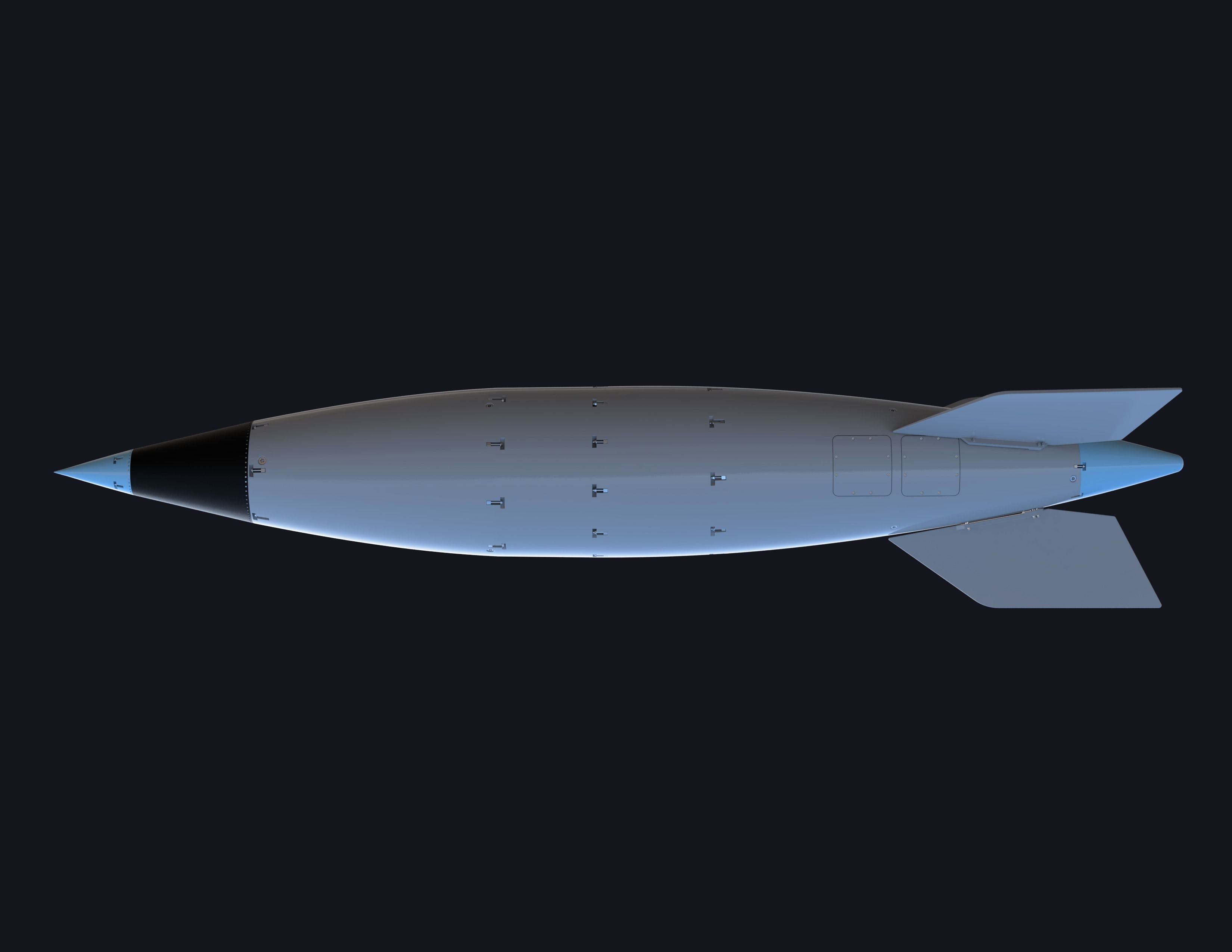 AN-52 Thermonuclear Bomb 3D model | CGTrader