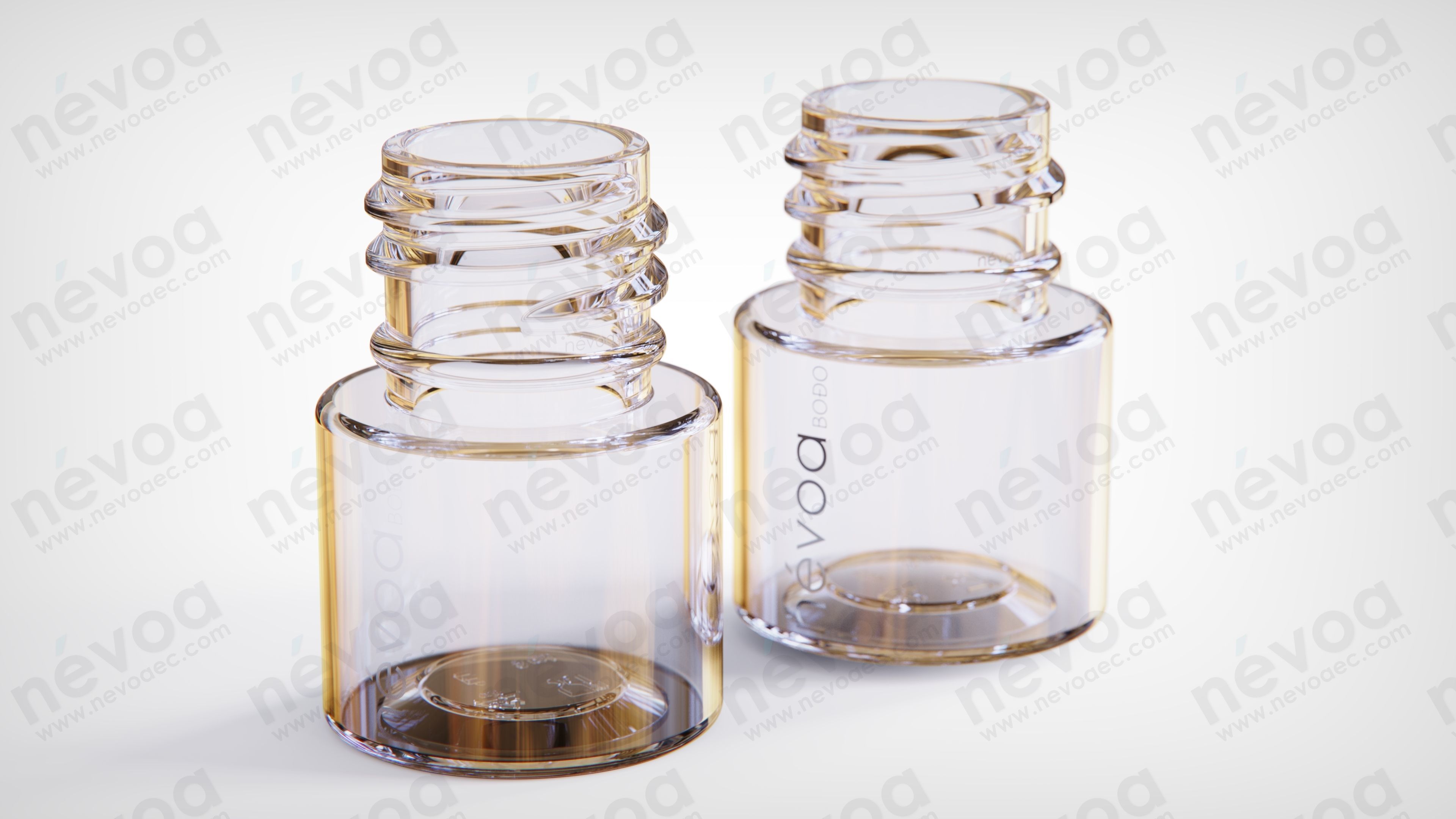 Cosmetic bottle-jar - Bodo series - SP 410-18 - SP 415-18 - 5 ml 3D ...