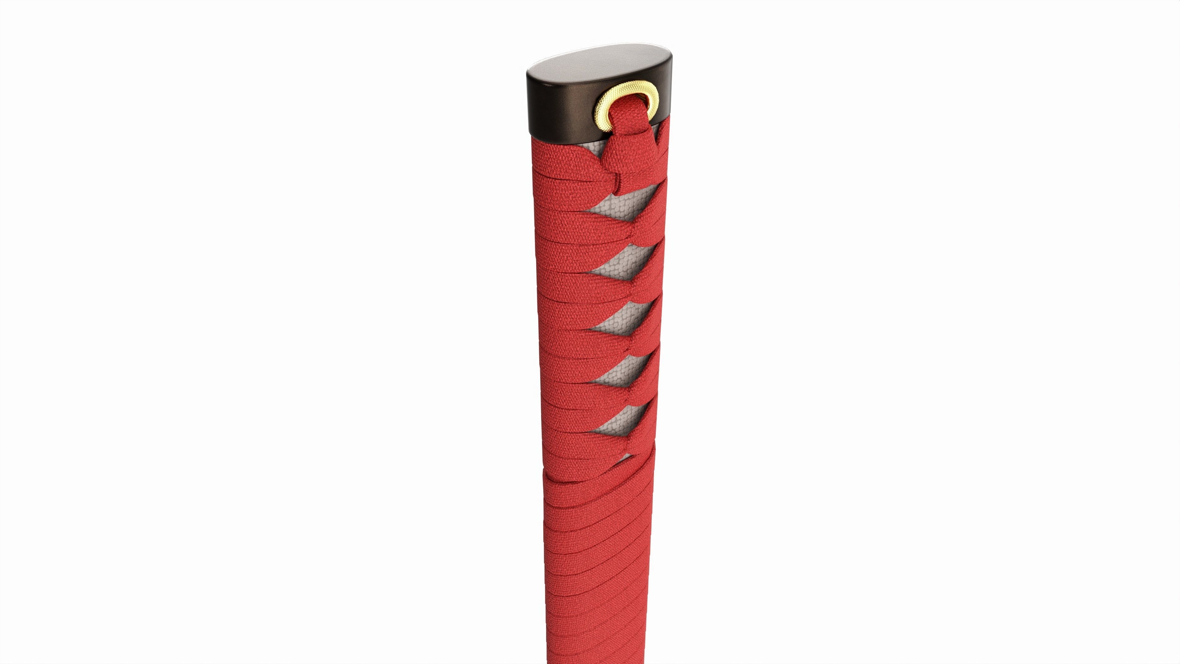 Japanese sword Katana on a vertical stand 3D model | CGTrader