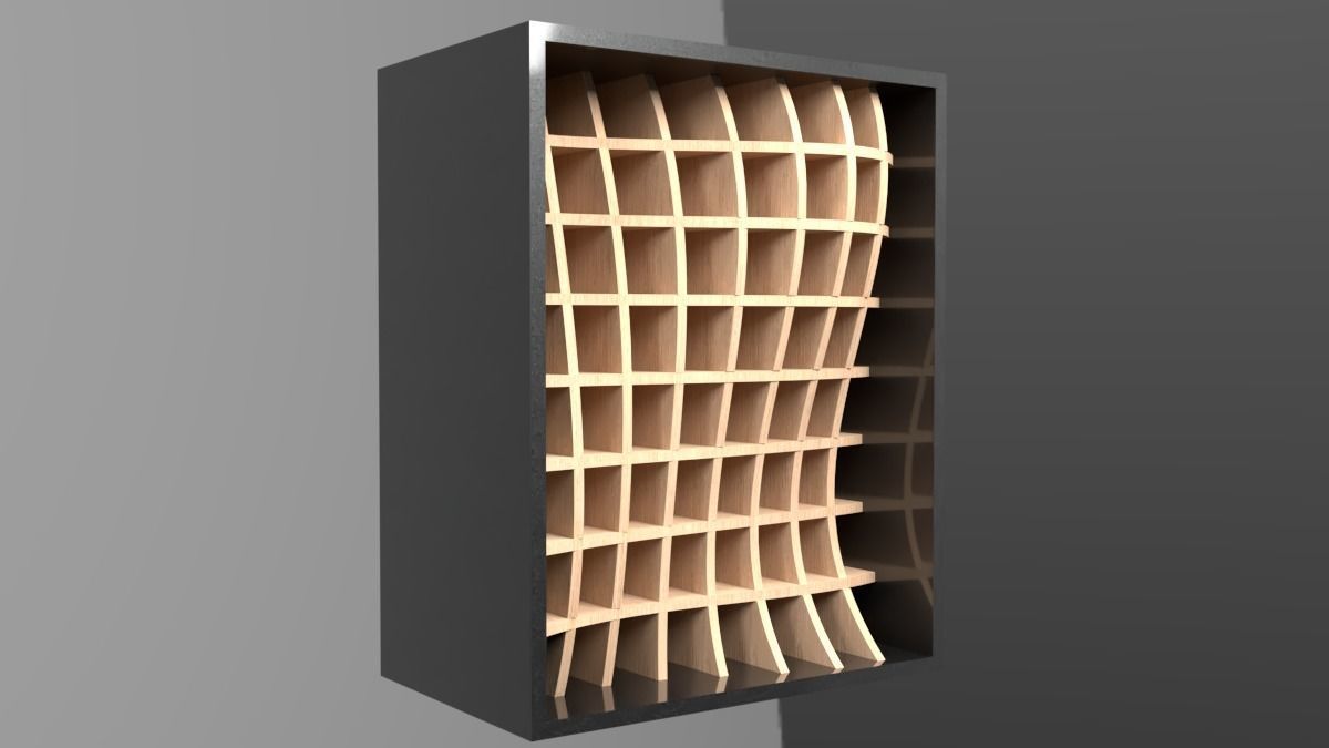 Parametric Shelves and Storage System Interlocking 3D model | CGTrader