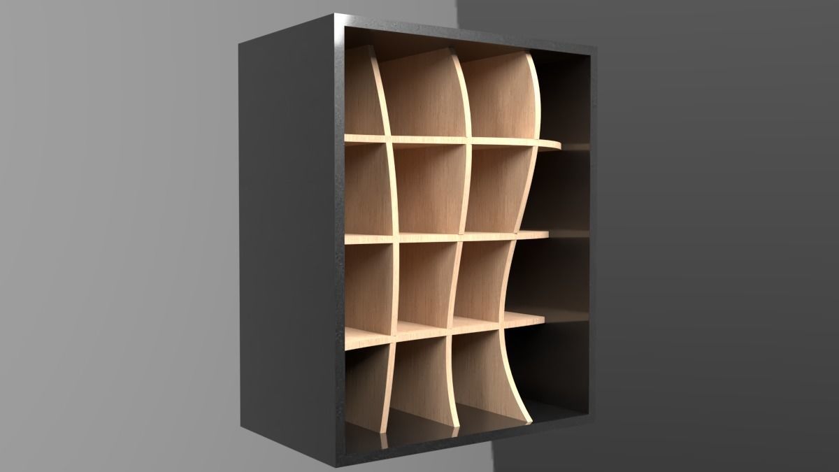 Parametric Shelves and Storage System Interlocking 3D model | CGTrader