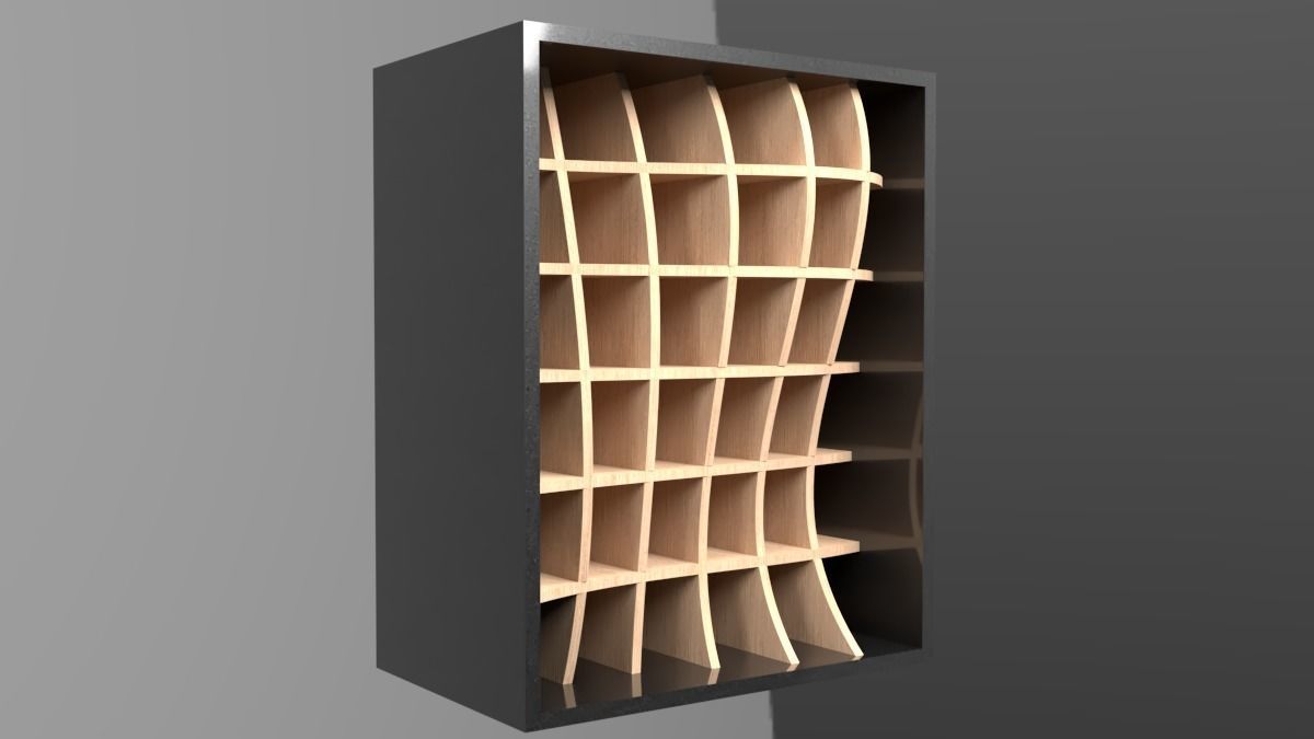 Parametric Shelves and Storage System Interlocking 3D model | CGTrader