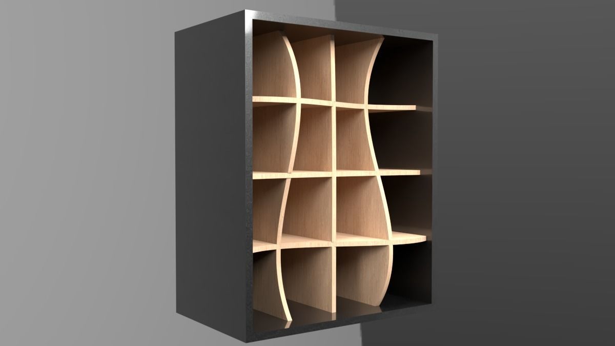 Parametric Shelves and Storage System Interlocking 3D model | CGTrader
