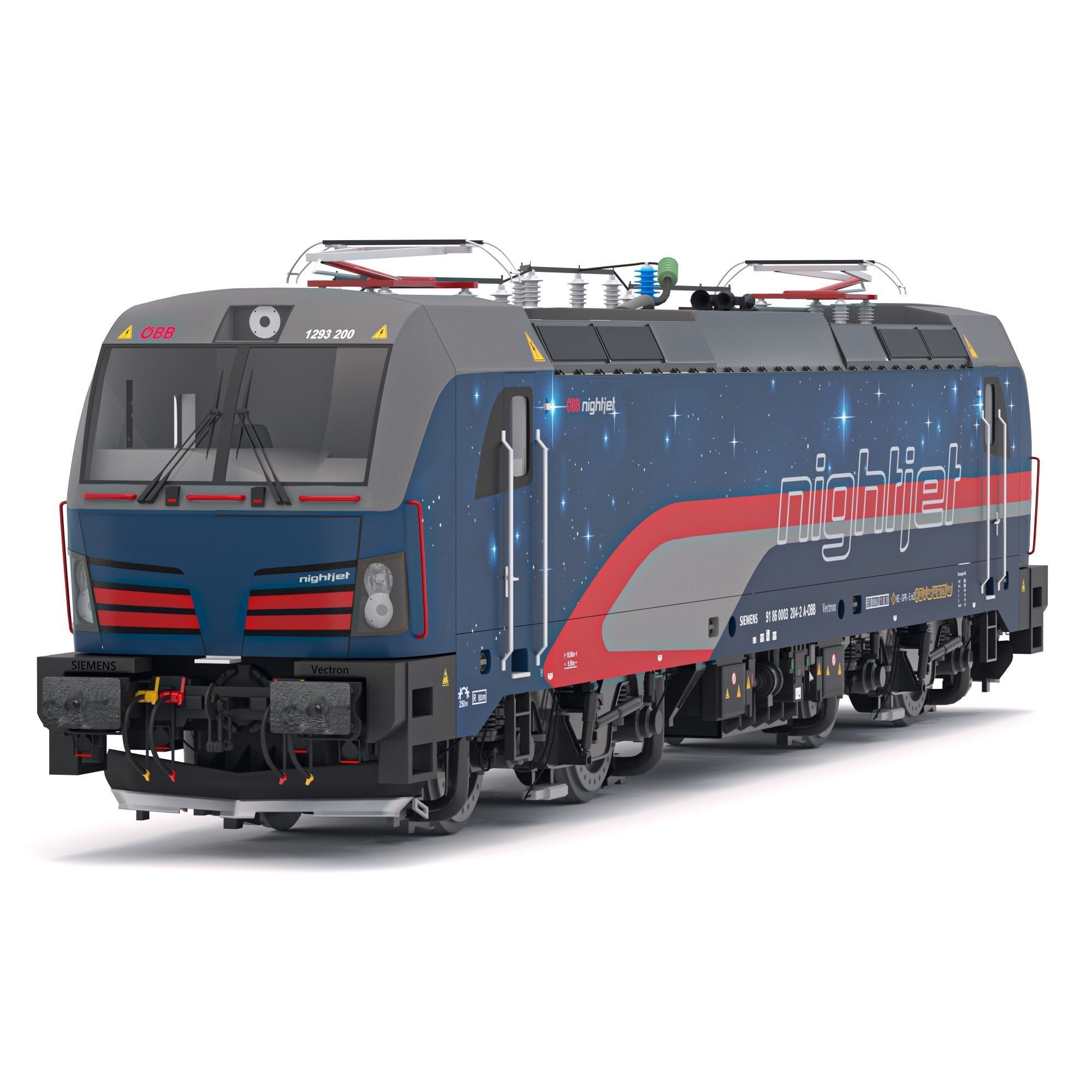 Siemens Vectron Nightjet 3D model | CGTrader