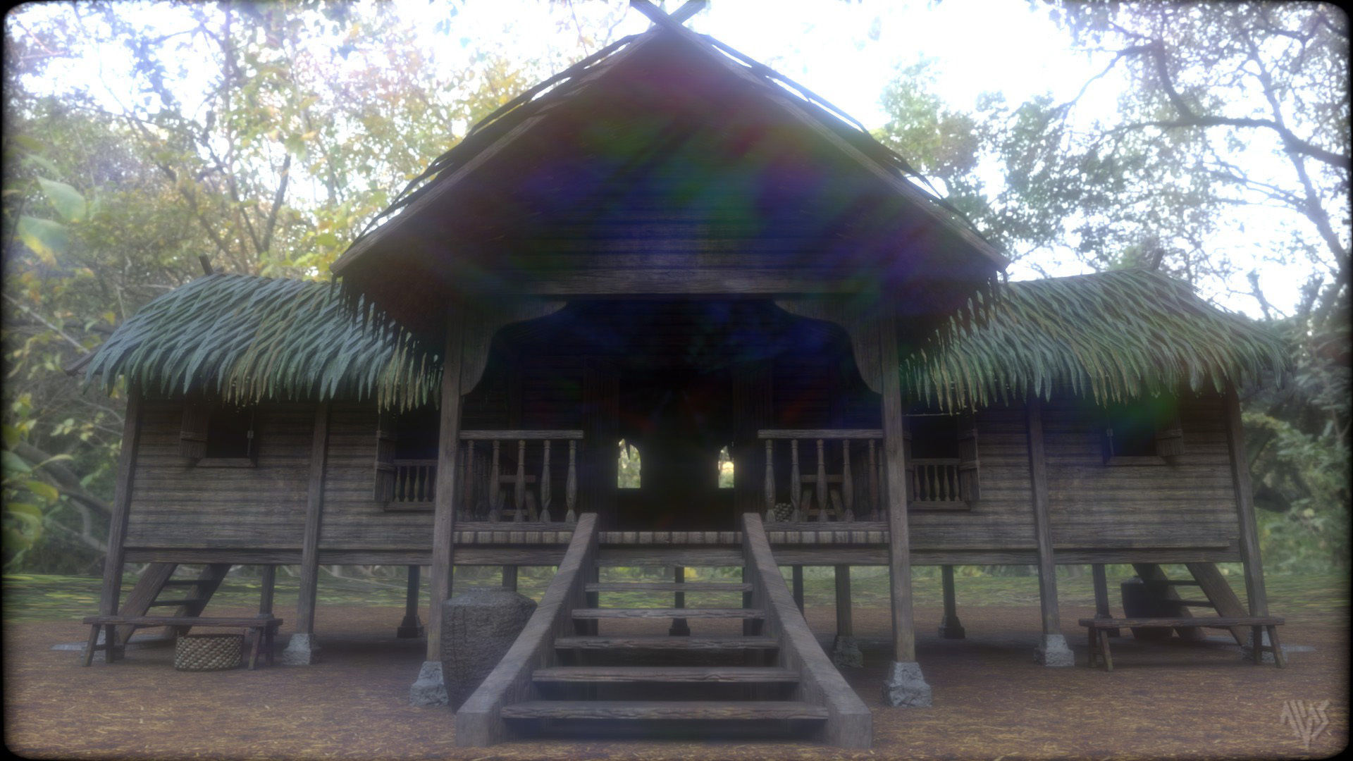 3D model South East Asian Village House 02 VR / AR / low-poly | CGTrader