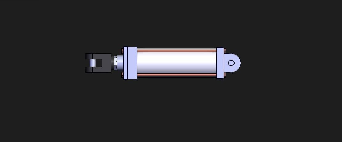 HYDRAULIC ACTUATOR 3D model | CGTrader