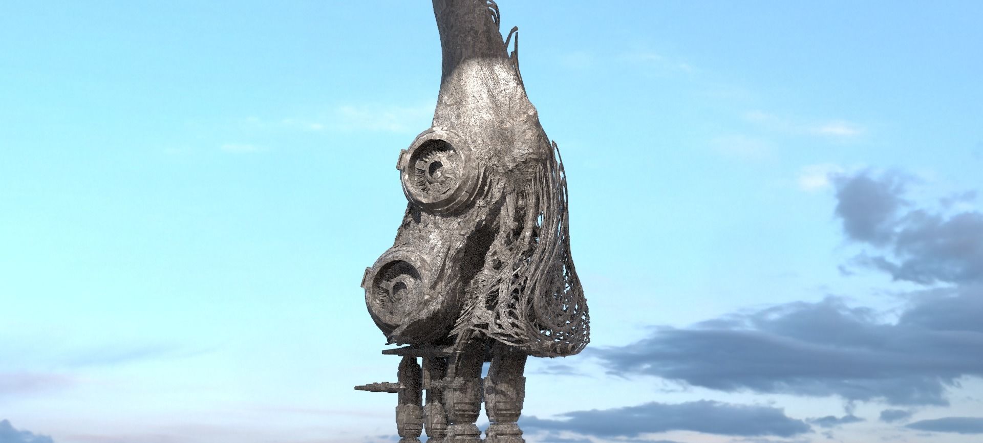 Alien meteor Spider stone 3D model | CGTrader