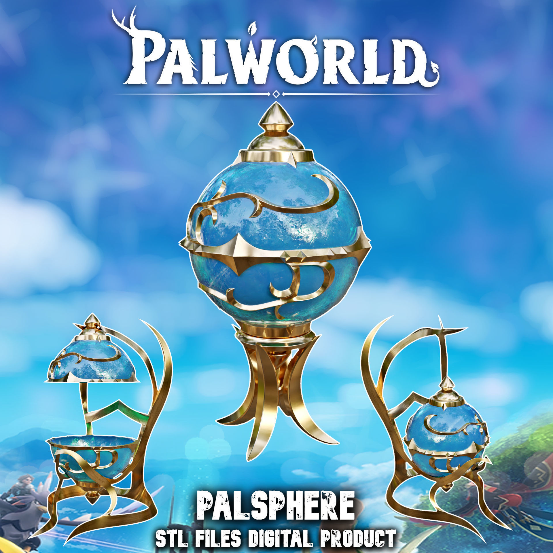 Palsphere Cosplay or Decoration Item Palworld 3D model 3D printable ...