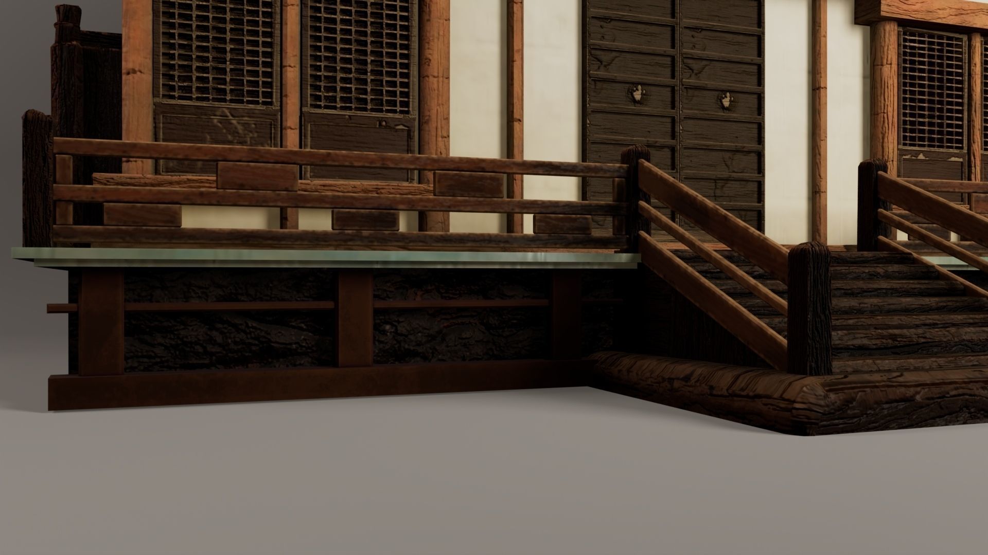 ASIAN HOUSE free 3D model | CGTrader
