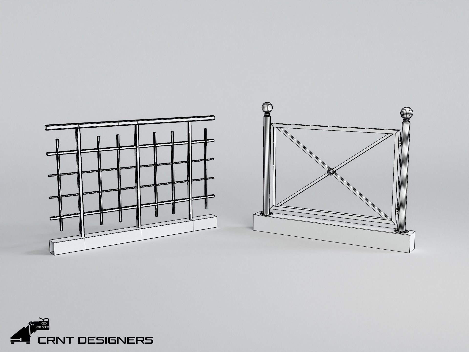 3D model Road Side Railing VR / AR / low-poly | CGTrader