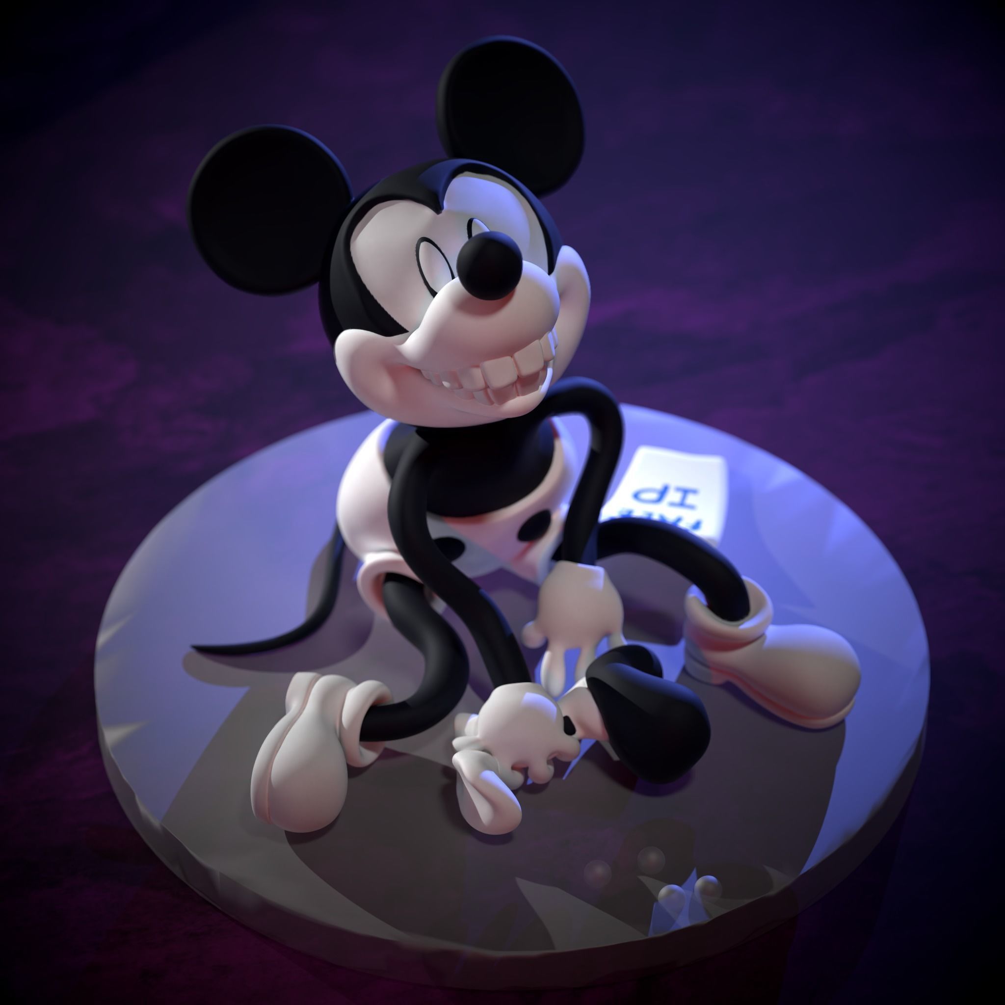 Mickey exe free 3D model 3D printable | CGTrader