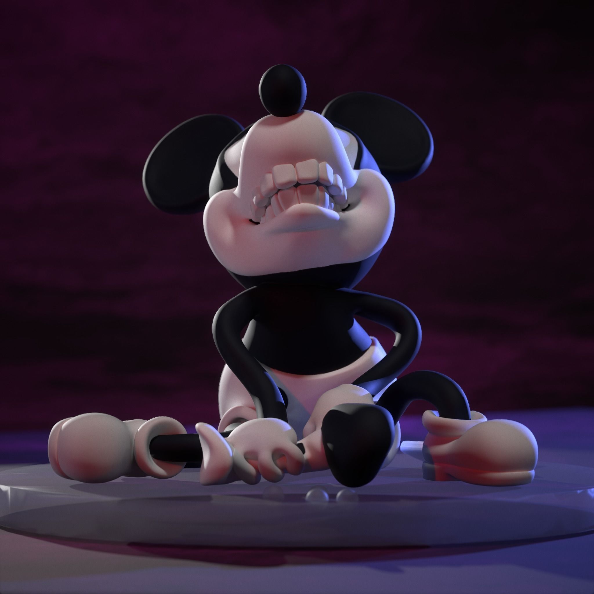 Mickey exe free 3D model 3D printable | CGTrader