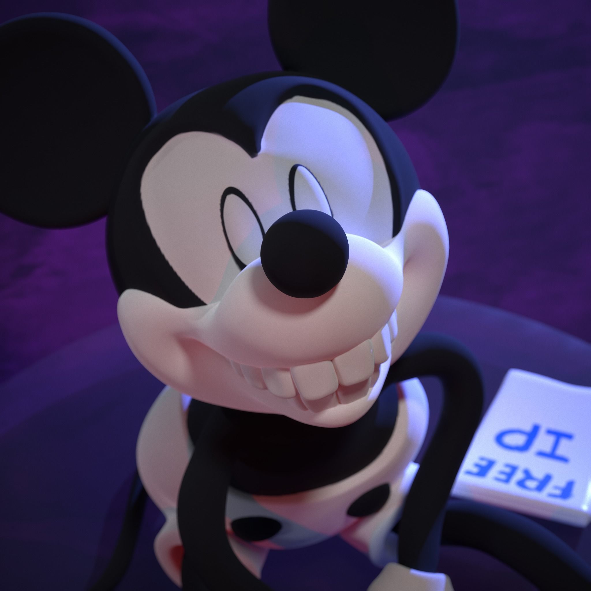 Mickey exe free 3D model 3D printable | CGTrader