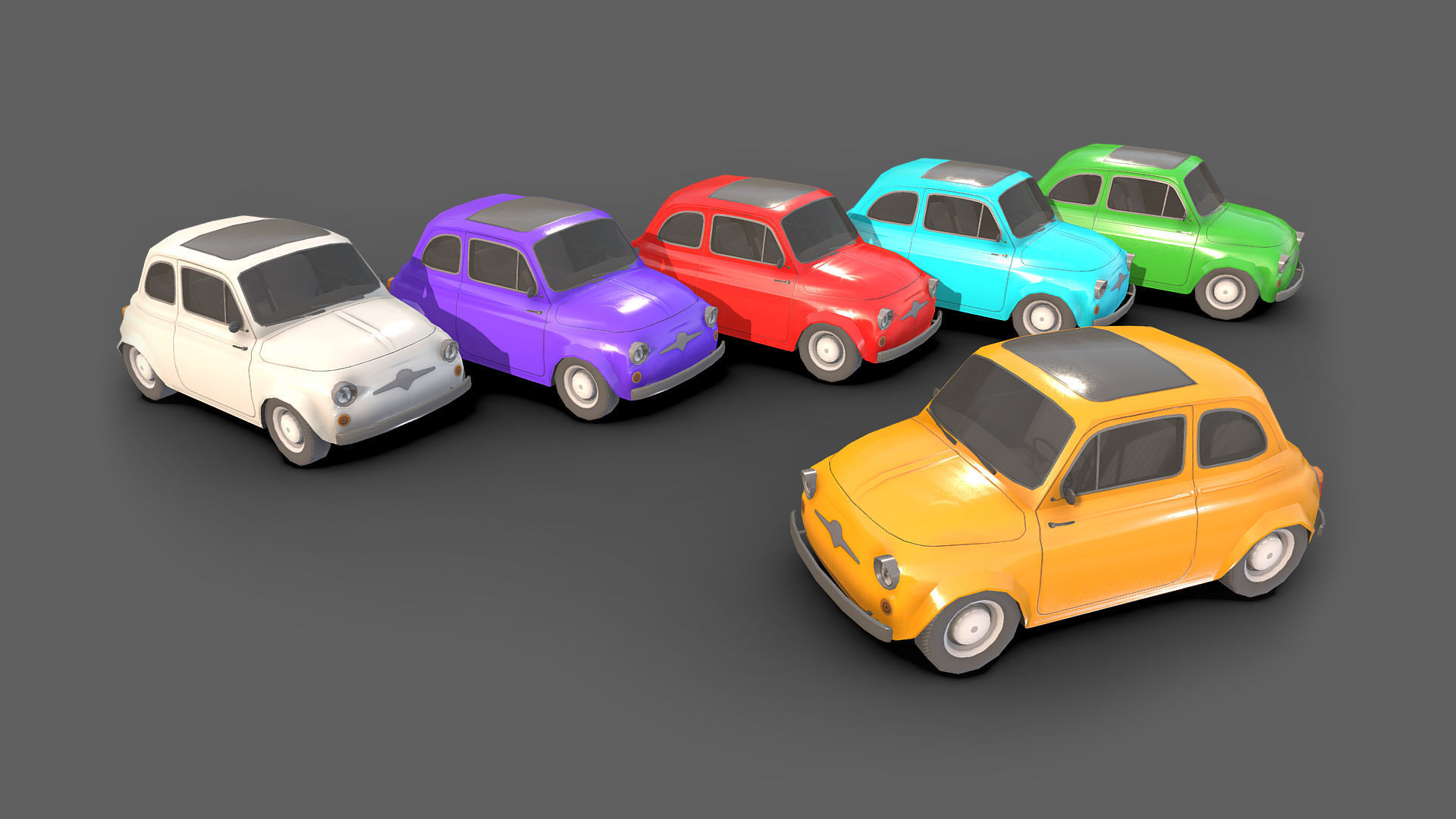 3D model Classic Car Pack VR / AR / low-poly | CGTrader
