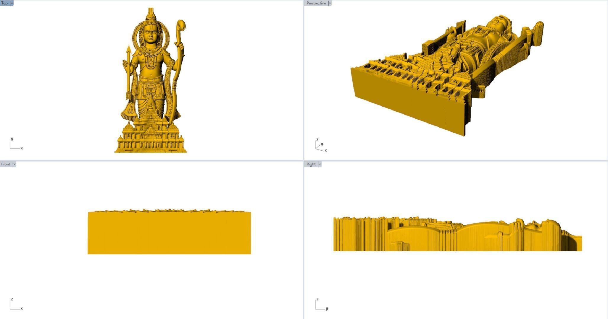 Ayodhya LORD RAM WITH TEMPLE 3D model 3D printable | CGTrader