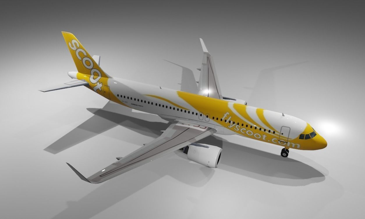 3D model Scoot airbus a320neo 3D model VR / AR / low-poly | CGTrader