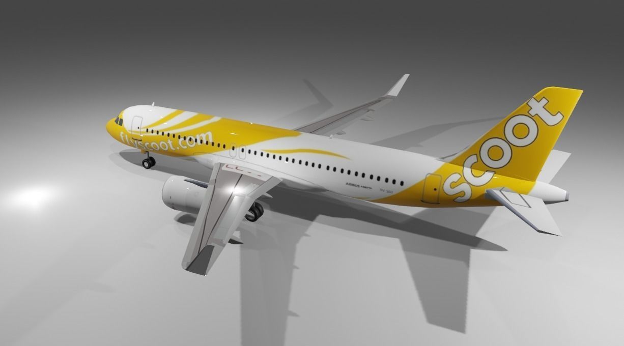 3D model Scoot airbus a320neo 3D model VR / AR / low-poly | CGTrader