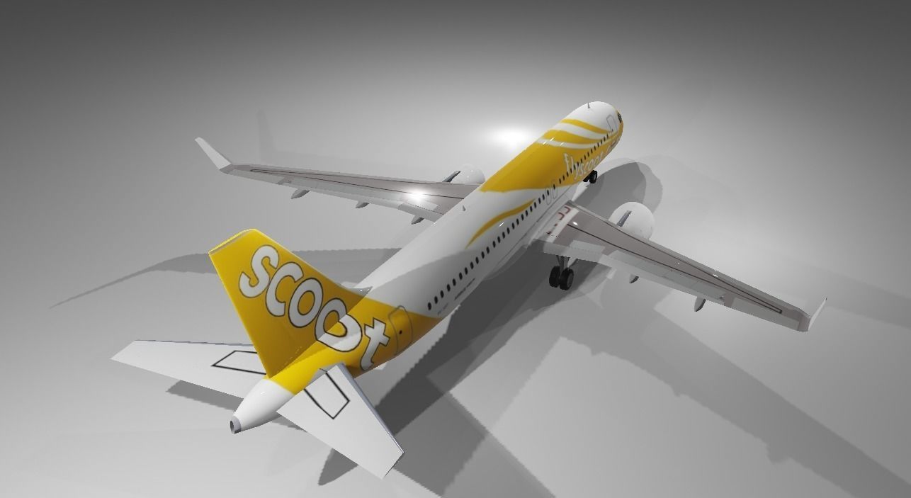 3D model Scoot airbus a320neo 3D model VR / AR / low-poly | CGTrader