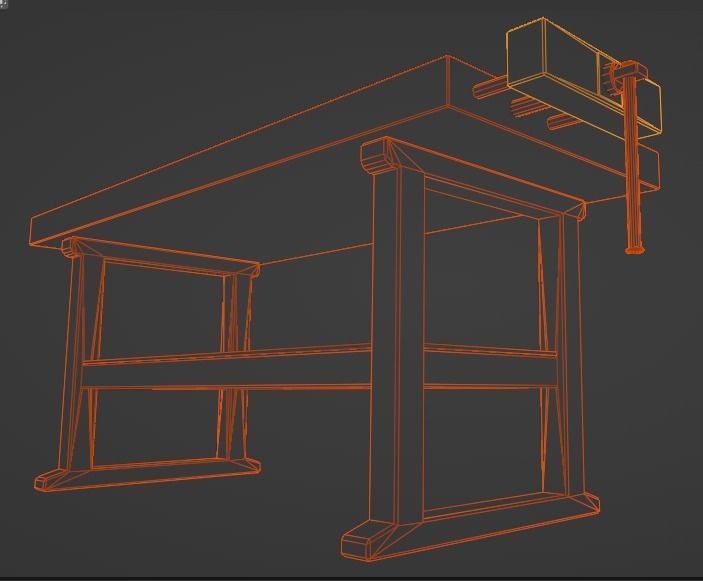 3D model Workbench carpentry table VR / AR / low-poly | CGTrader