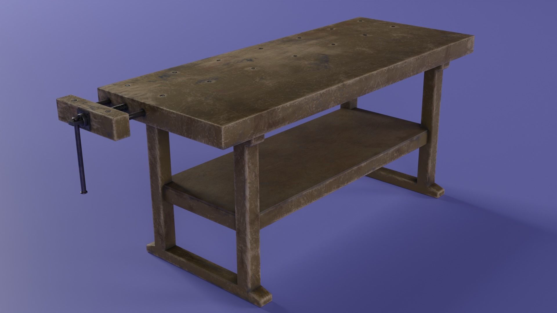 3D model Workbench carpentry table VR / AR / low-poly | CGTrader