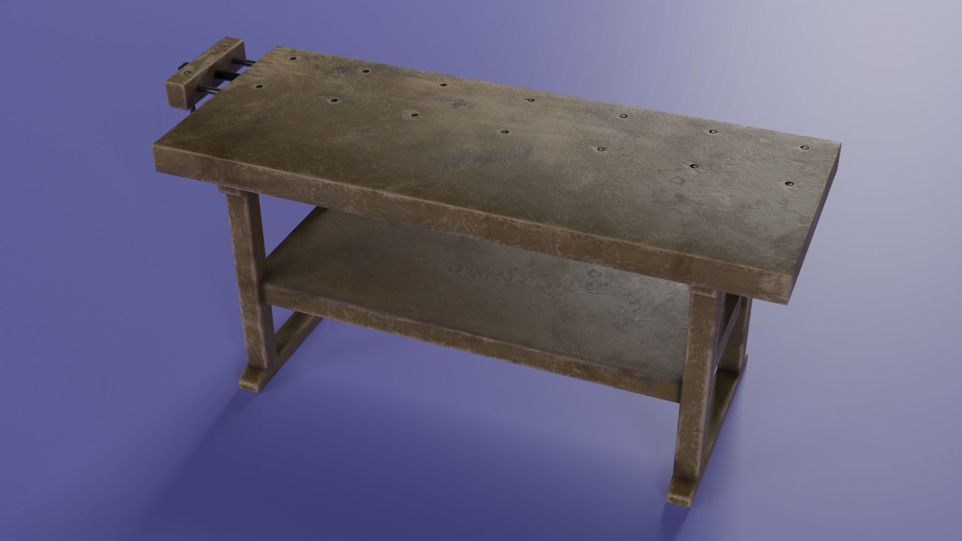 3D model Workbench carpentry table VR / AR / low-poly | CGTrader