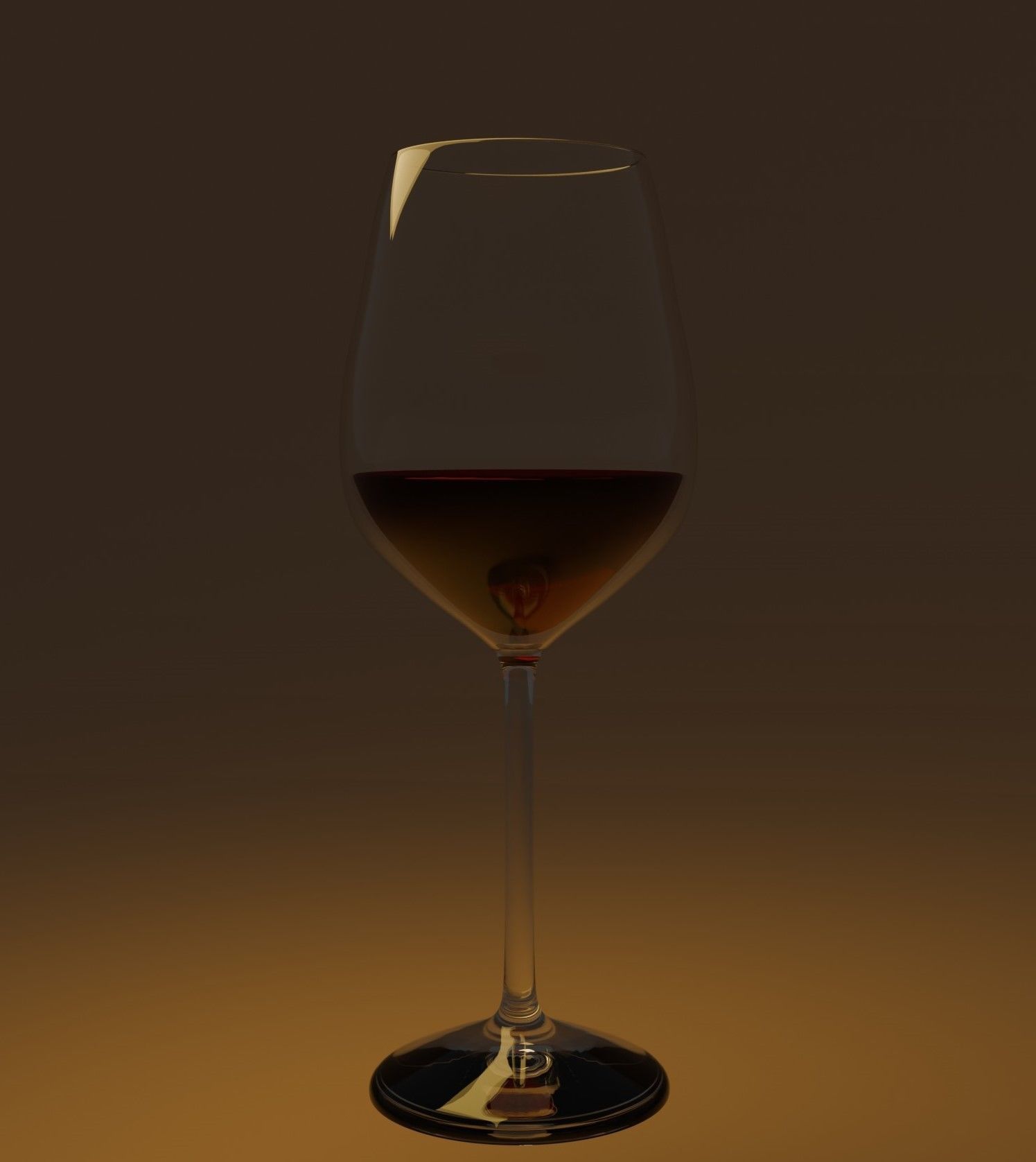 dull night wine free 3D model | CGTrader