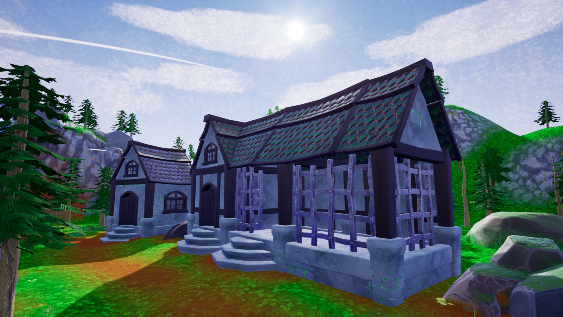 3D model Stylized Modular Medieval Pack VR / AR / low-poly | CGTrader