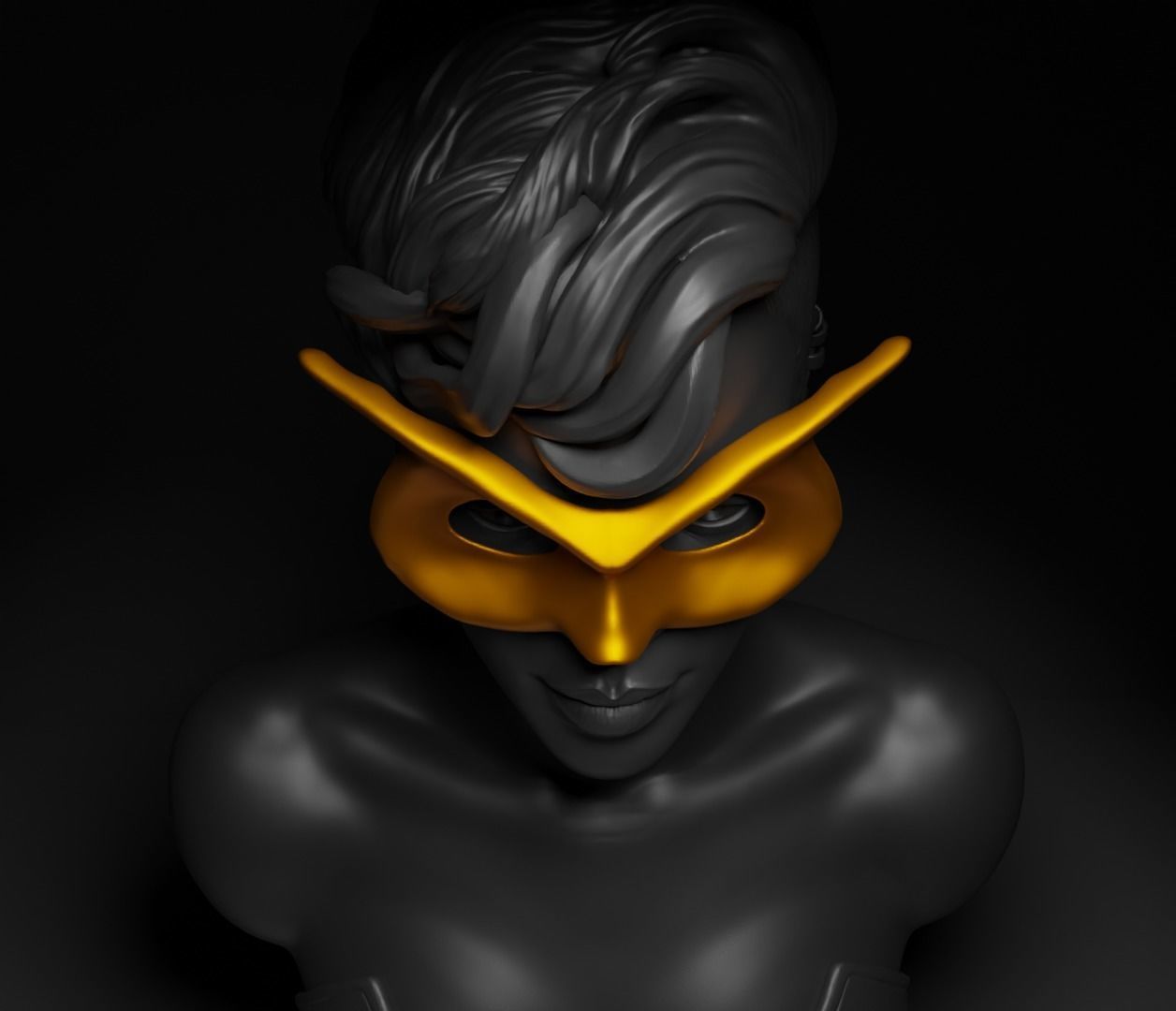 Owl Masquerade Mask 2 3D model 3D printable | CGTrader