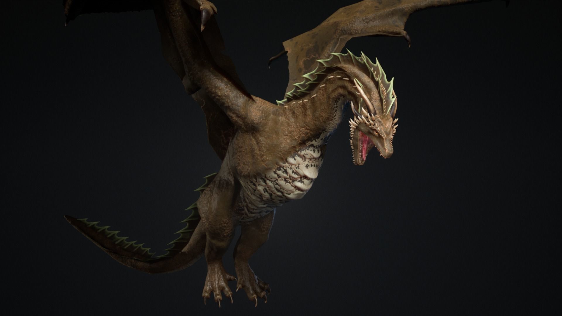 3D model Dragon 2 UE4 and Unity VR / AR / low-poly | CGTrader