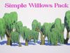 3D model Simple Willows Pack VR / AR / low-poly | CGTrader