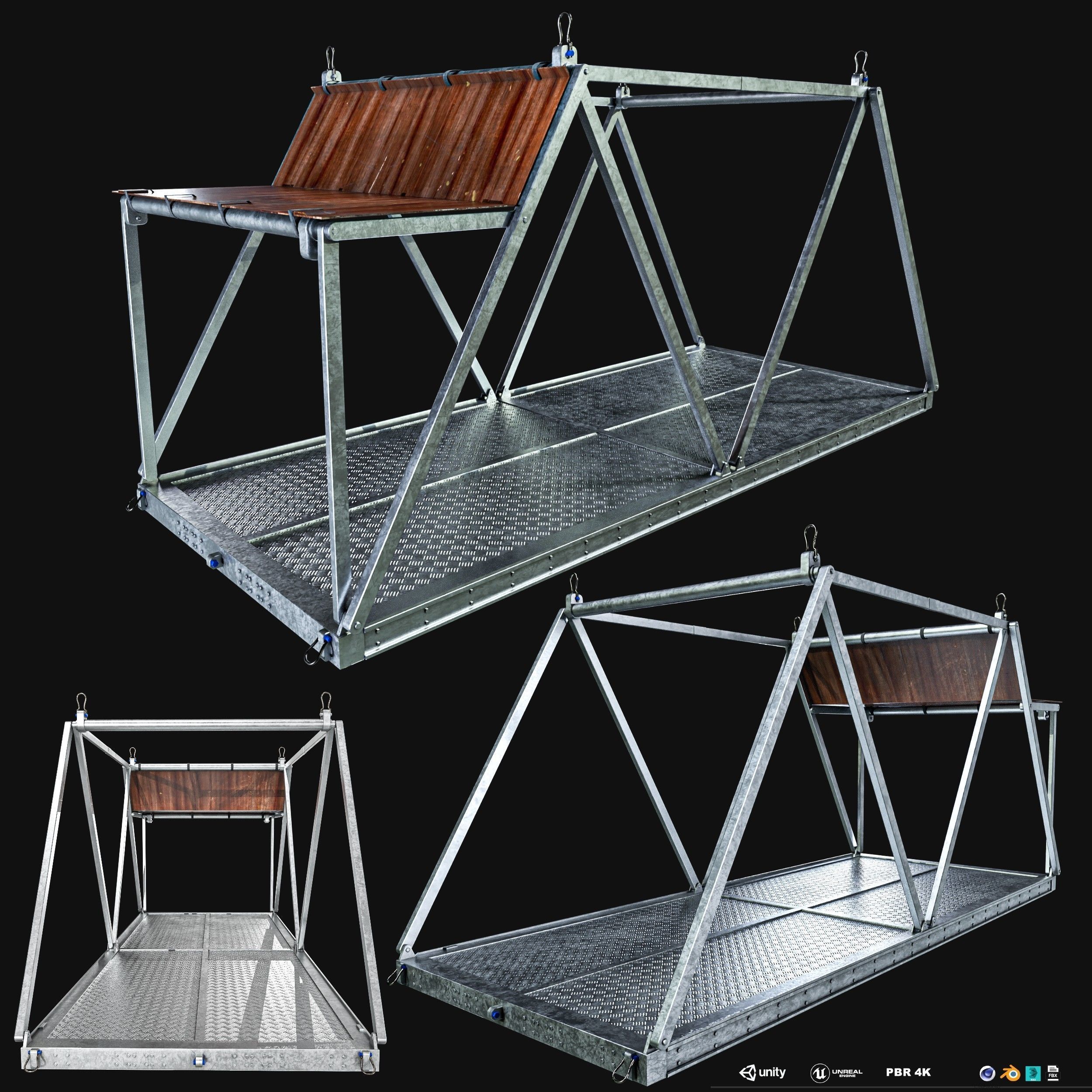 3D model Airdrop Vehicle Cage VR / AR / low-poly | CGTrader